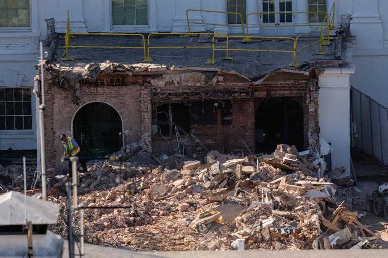 White House East Wing demolished, new images appear to show