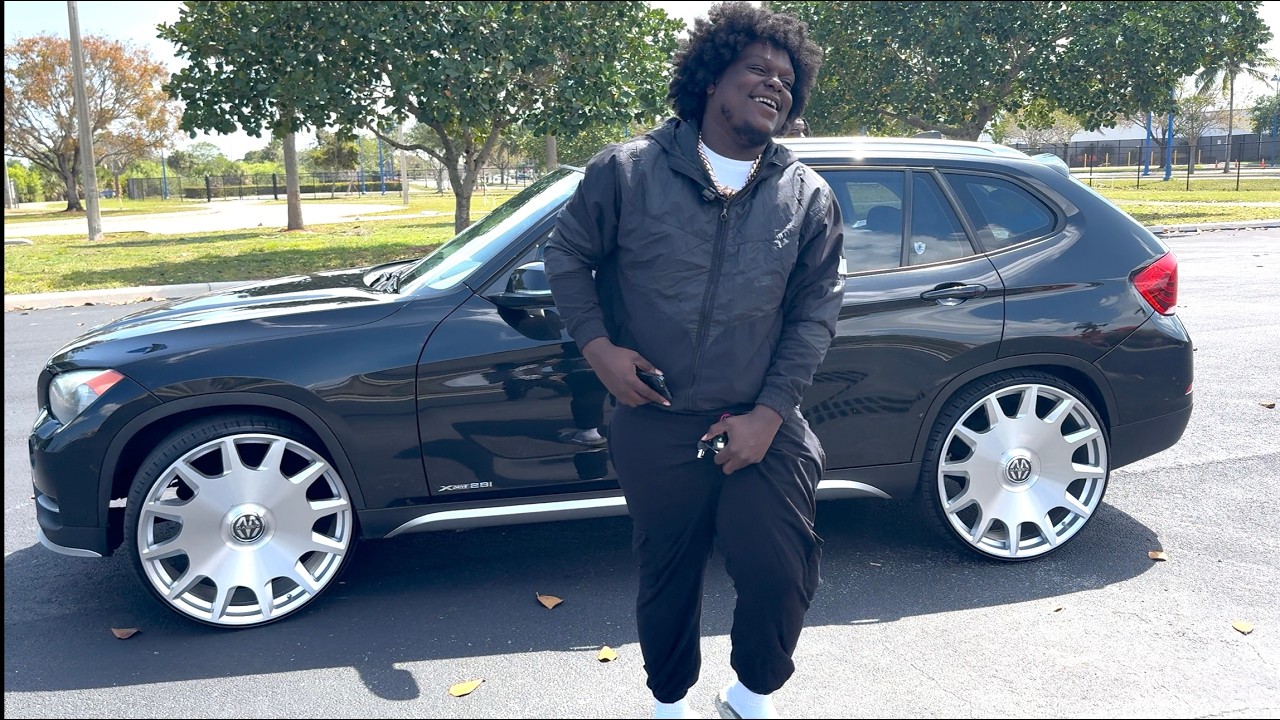 Big Milo's BMW X1 on 24" Massiv Wheels