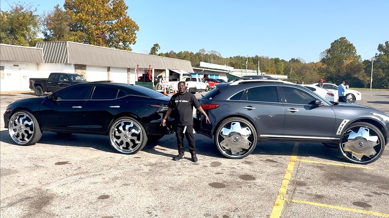 KeeDaKing's Infiniti FX on 32" DUB floaters and Nissan Maxima on 30 ...