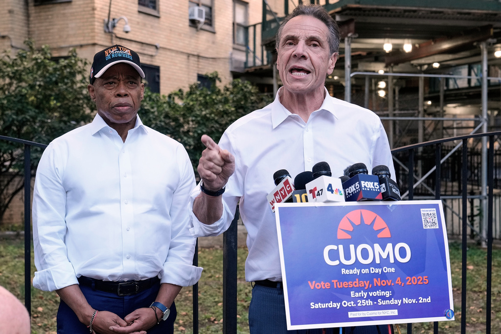 Eric Adams endorses once bitter rival Andrew Cuomo in New York City's ...
