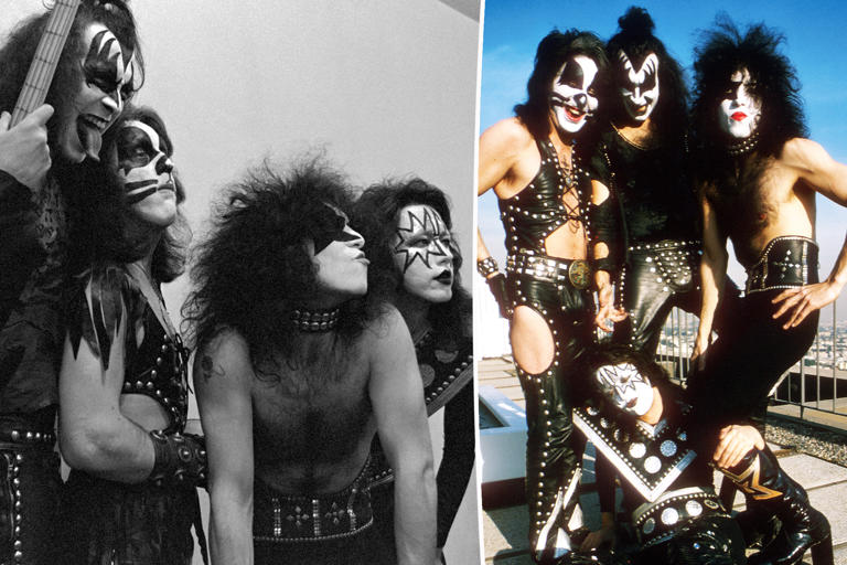 KISS co-founders Gene Simmons, Paul Stanley and Peter Criss attend Ace ...