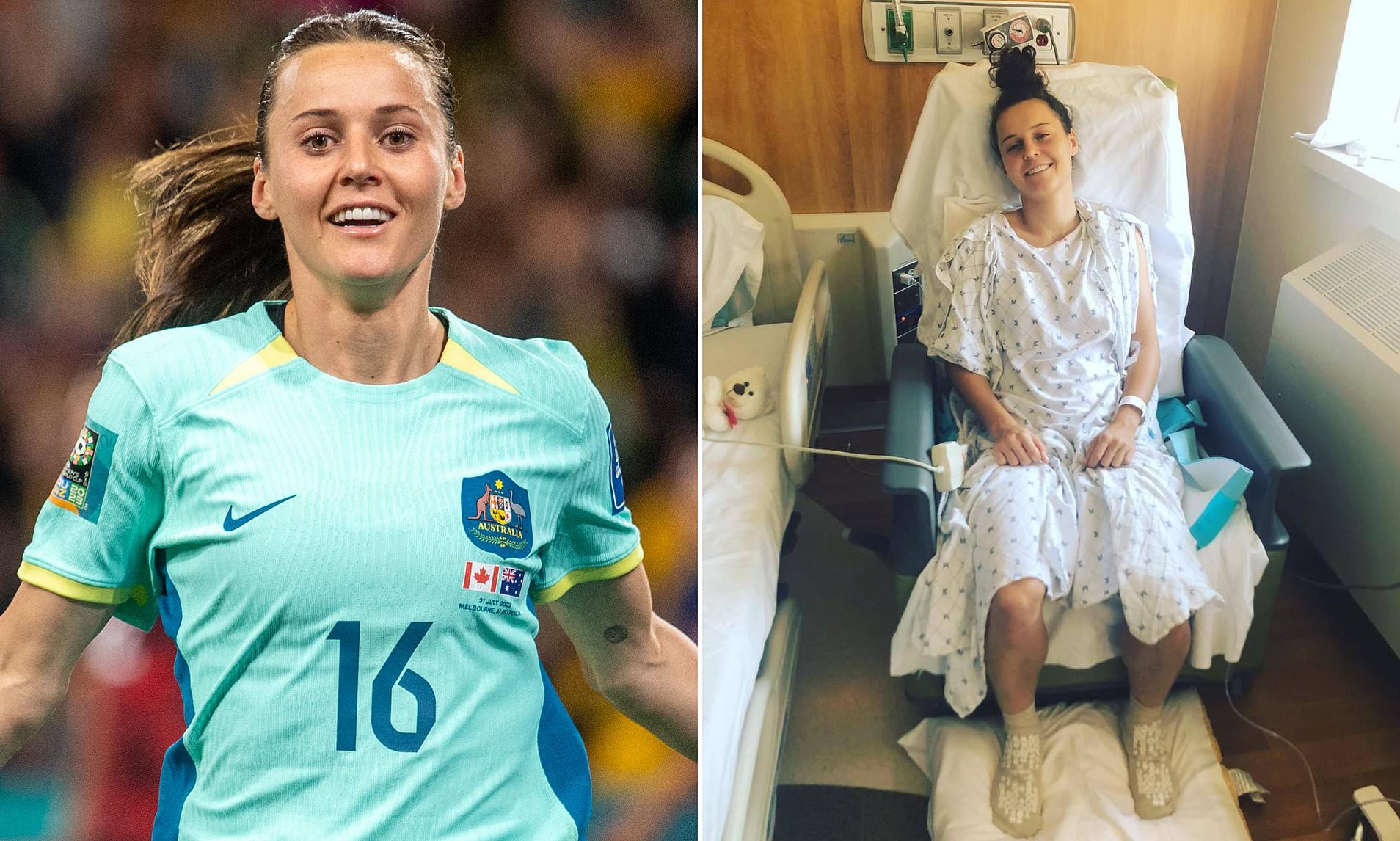 How Matildas star overcame a broken back and learnt to walk again to ...
