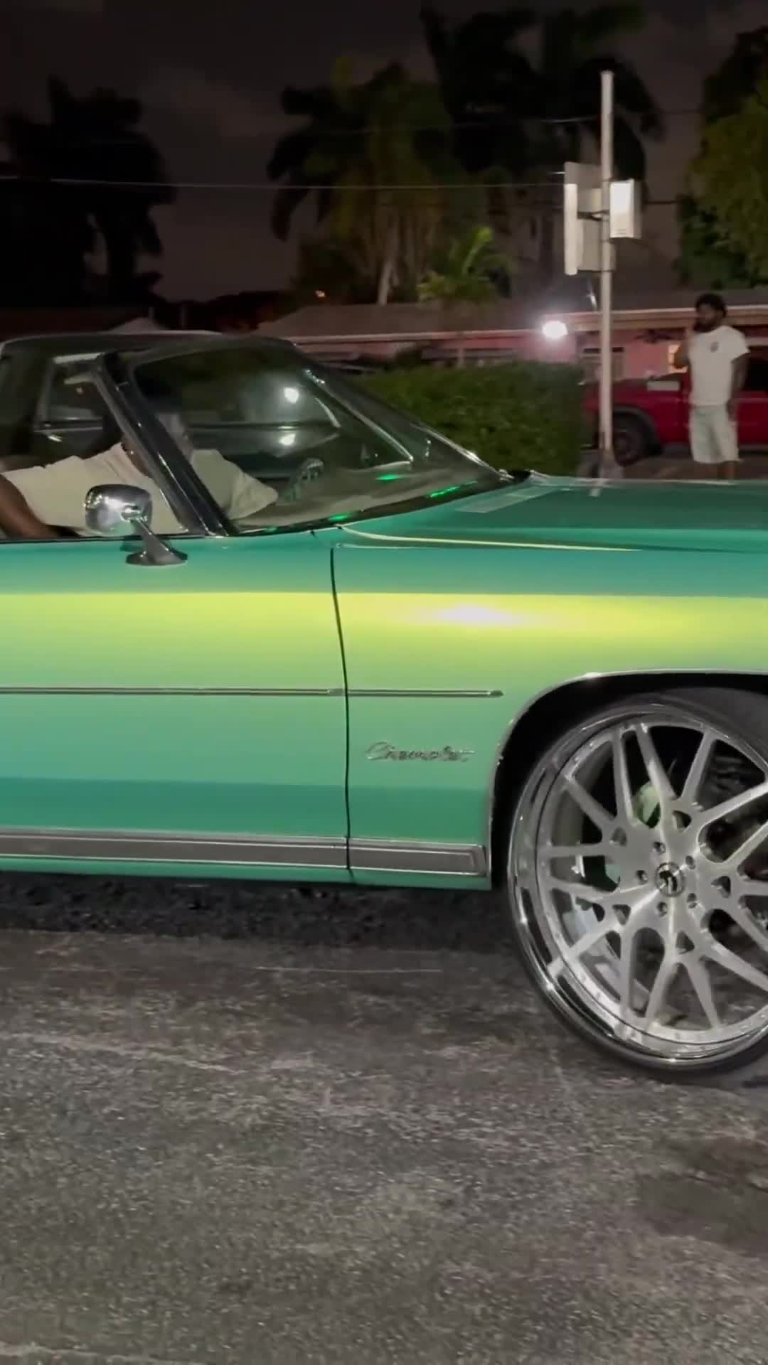 2Fly in his Chevy after winning the Donk race