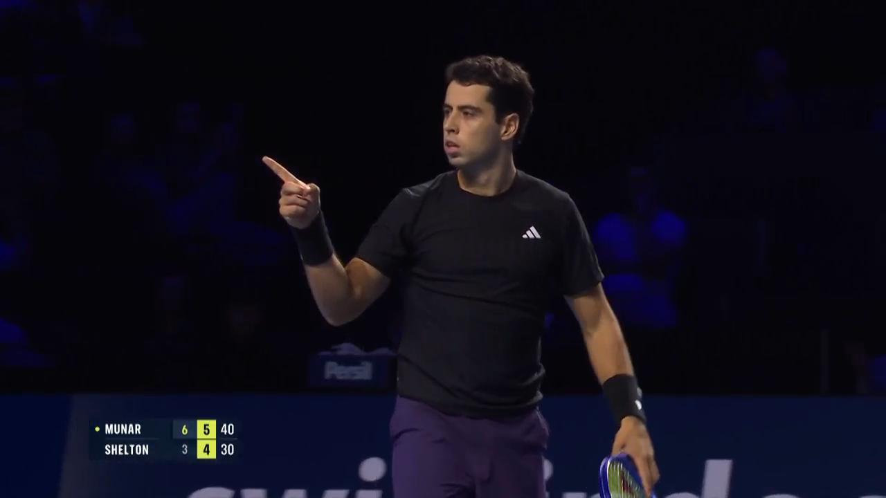 Munar defeats Shelton 6-3, 6-4 to step into Swiss Indoors quarters