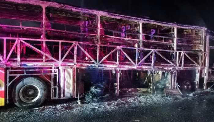 Kurnool Bus Accident: 20 Die, 12 Injured After Volvo Catches Fire In ...