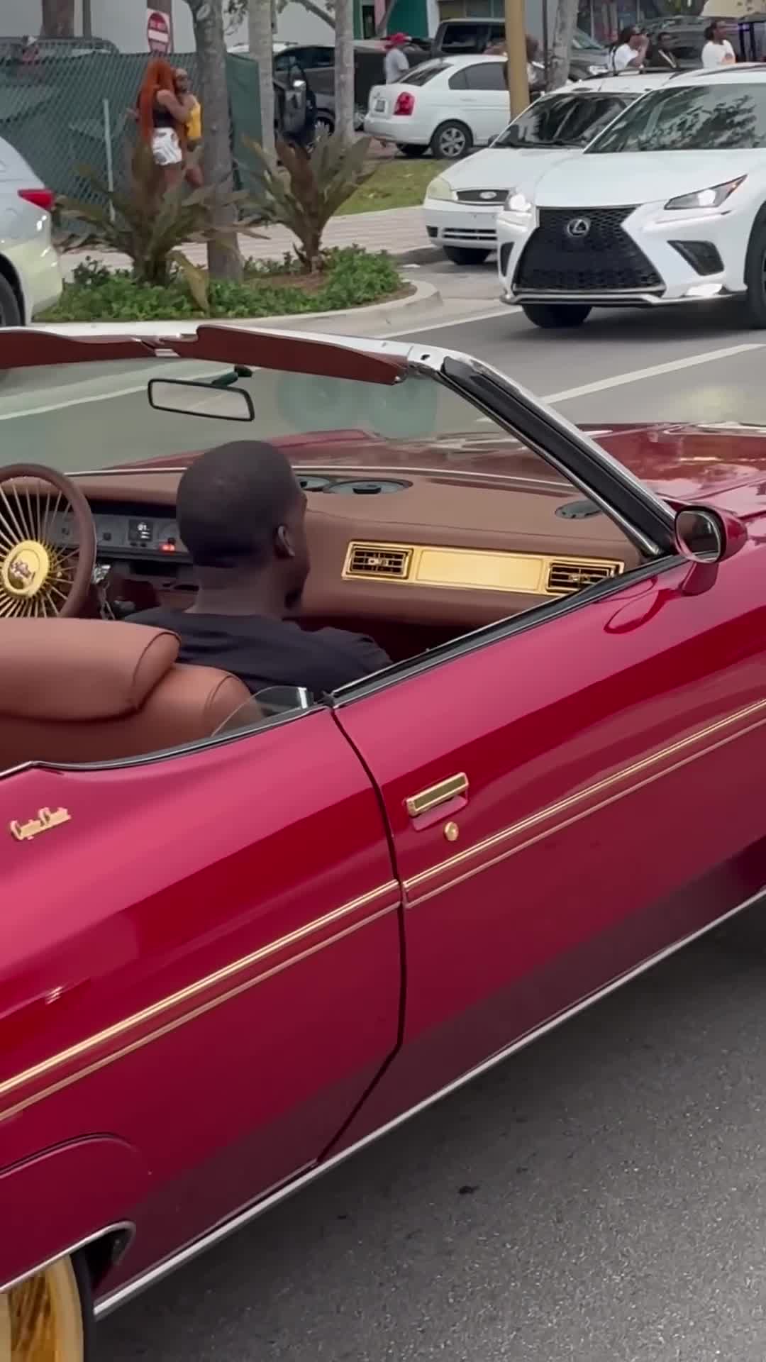 75 Chevy vert on gold 24’s Daytons riding