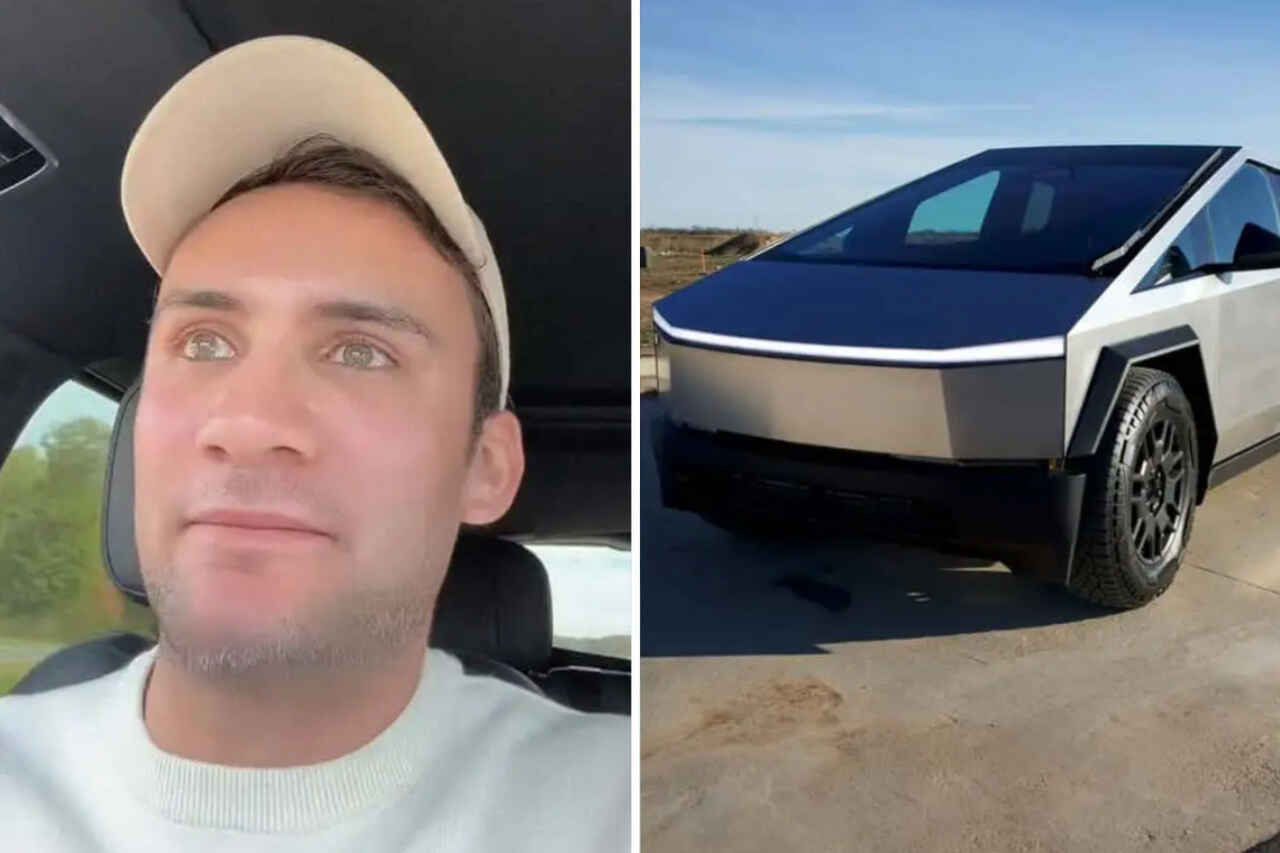 Video: Mann unngår bot etter å ha skylt på Tesla Cybertruck for ...