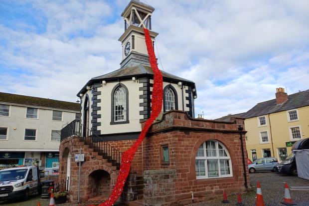 Poppy cascade erected in Brampton ahead of Remembrance Day 2025