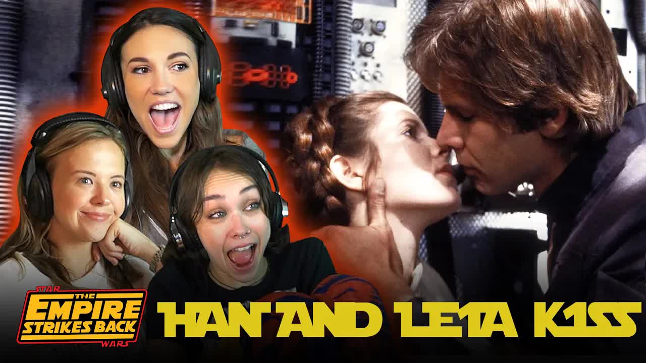 Popcorn bucket of Coby, Mia and Nicki reacting to Han and Leia kissing ...