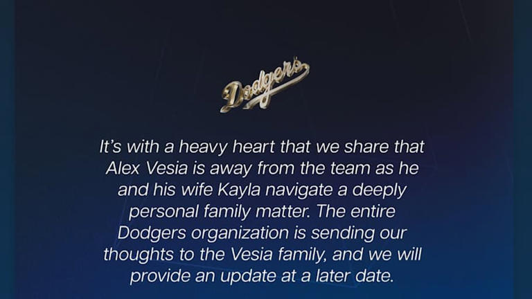 Dodgers WAG Chelsea Freeman posts message after sad Alex Vesia news
