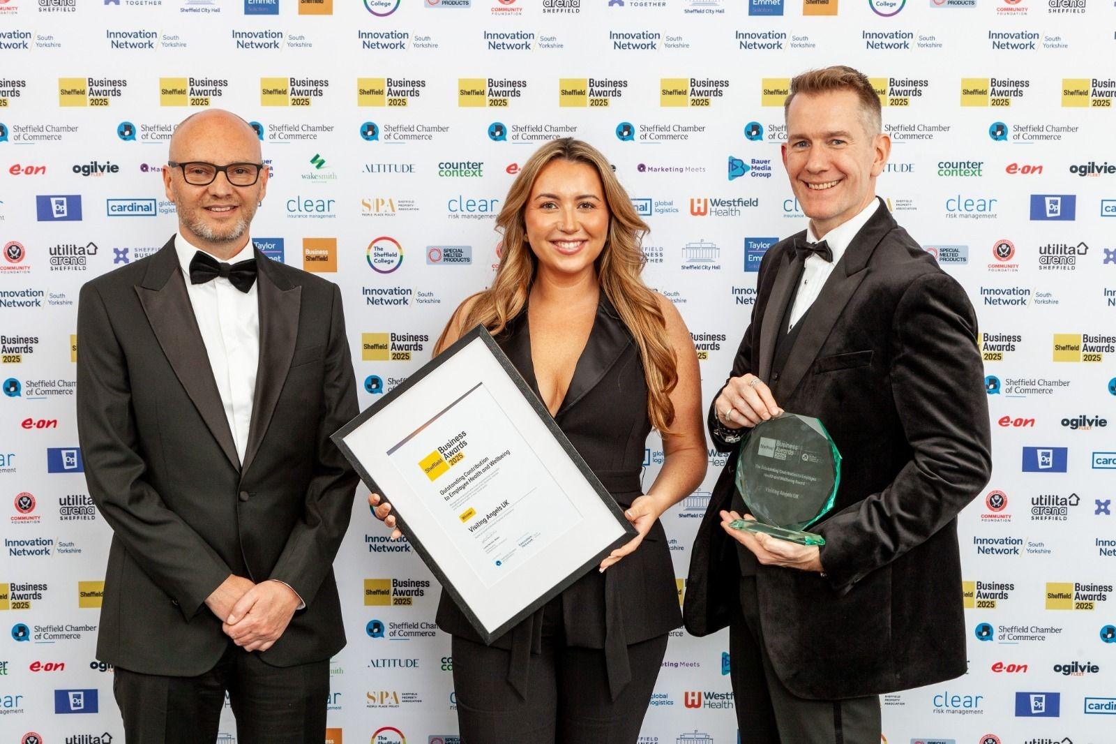 Carer-centric culture earns wellbeing accolade at Sheffield Business Awards