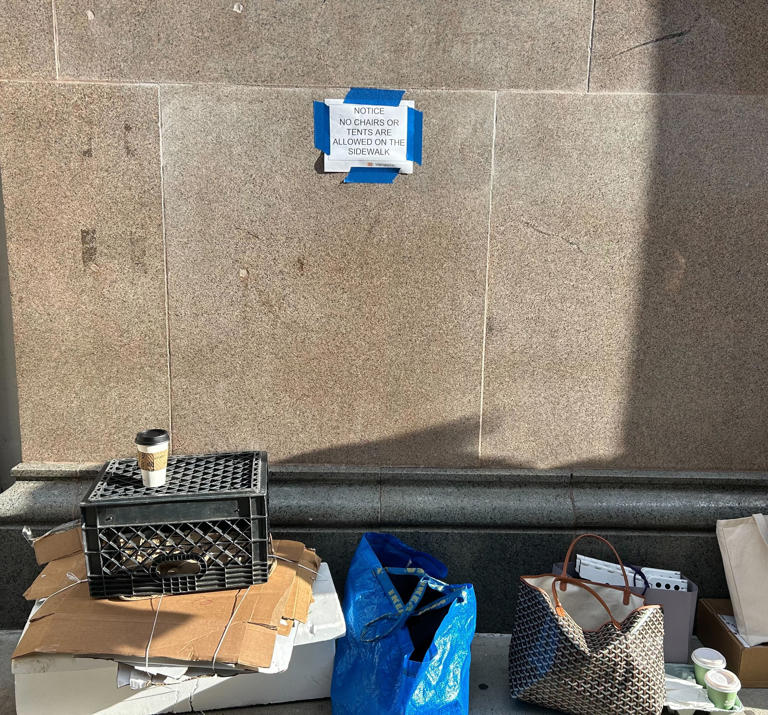 I checked out The Row's sample sale line. People camped overnight for ...