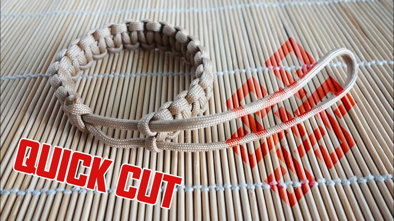 How to Make a Closed Loop Mad Max Paracord Bracelet Tutorial Quick Cut