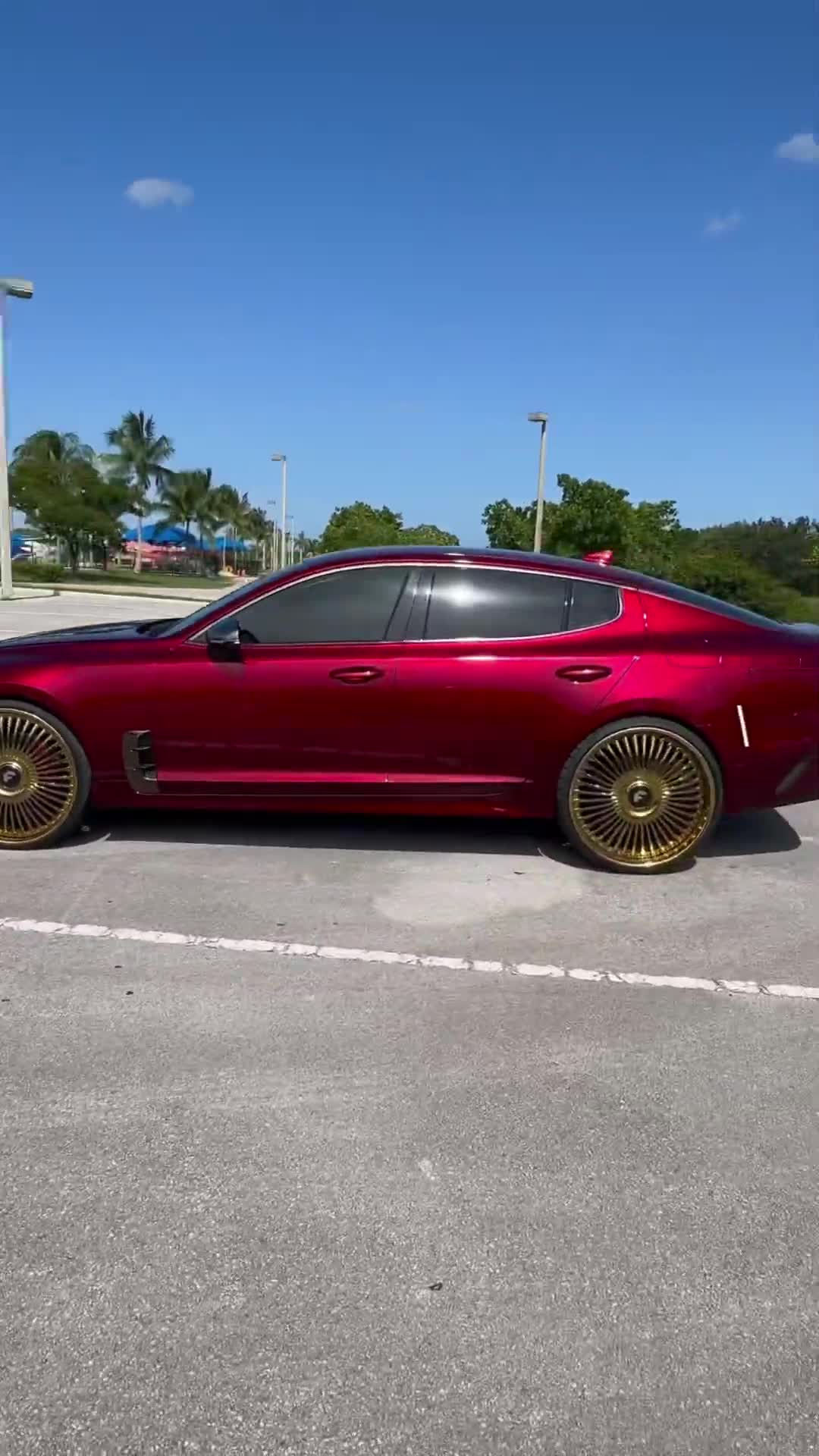 Candy Kia Stinger on gold 24’s Forgiatos