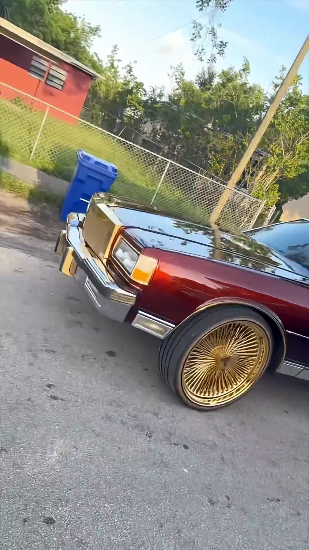 Candy Rootbeer Chevy Box on Gold 24’s Daytons