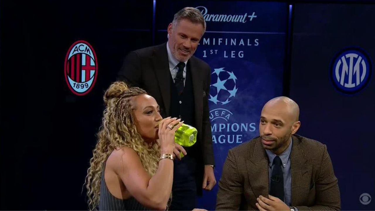 Kate Abdo’s Wardrobe Mishap On CBS Champions League Show Leaves Thierry ...