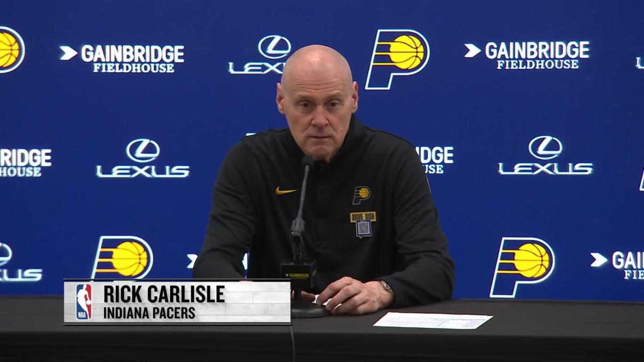 OKC 141, IND 135: Pacers coach Rick Carlisle Postgame Media Availability