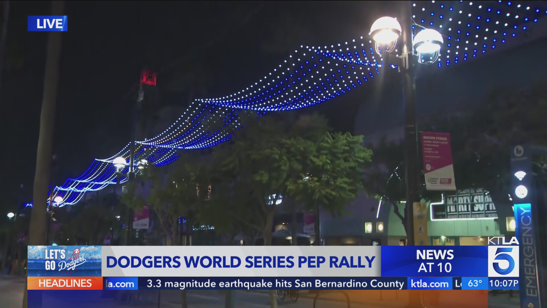 Dodgers World Series pep rally