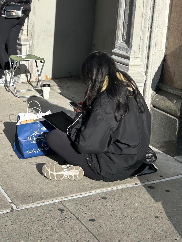 I checked out The Row's sample sale line. People camped overnight for ...