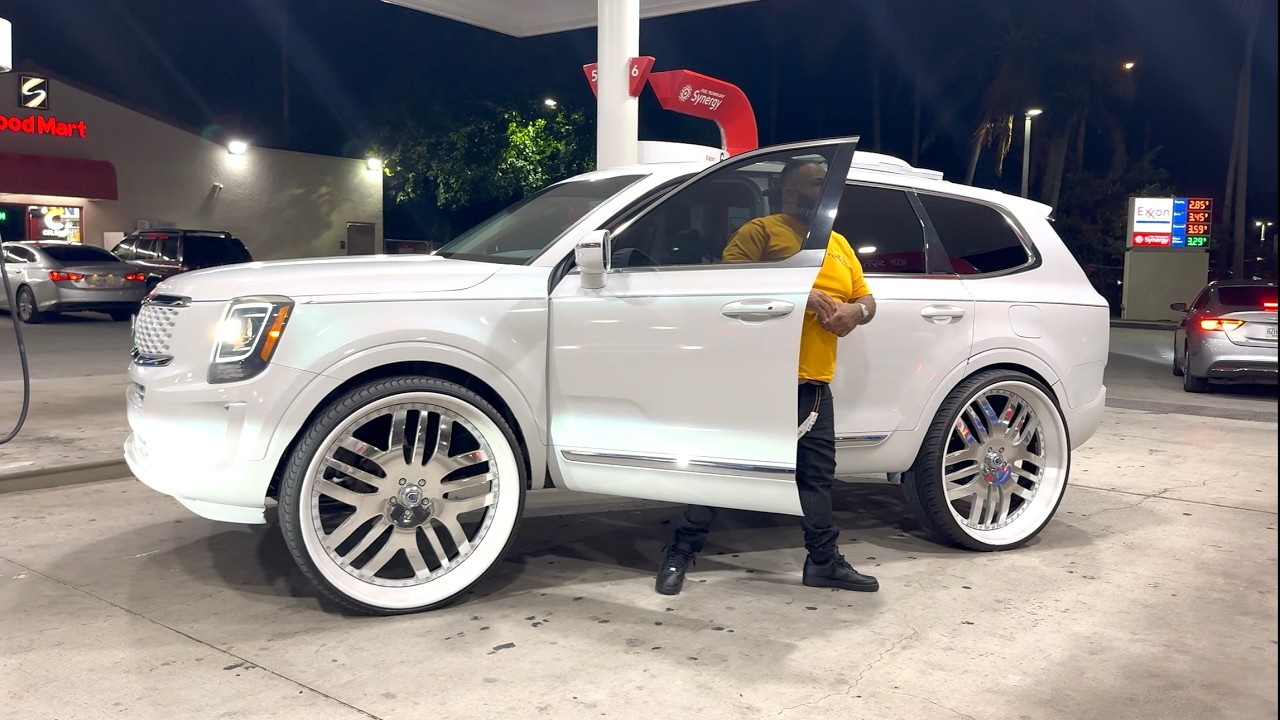 First ever Kia Telluride on 30"s Asanti wheels