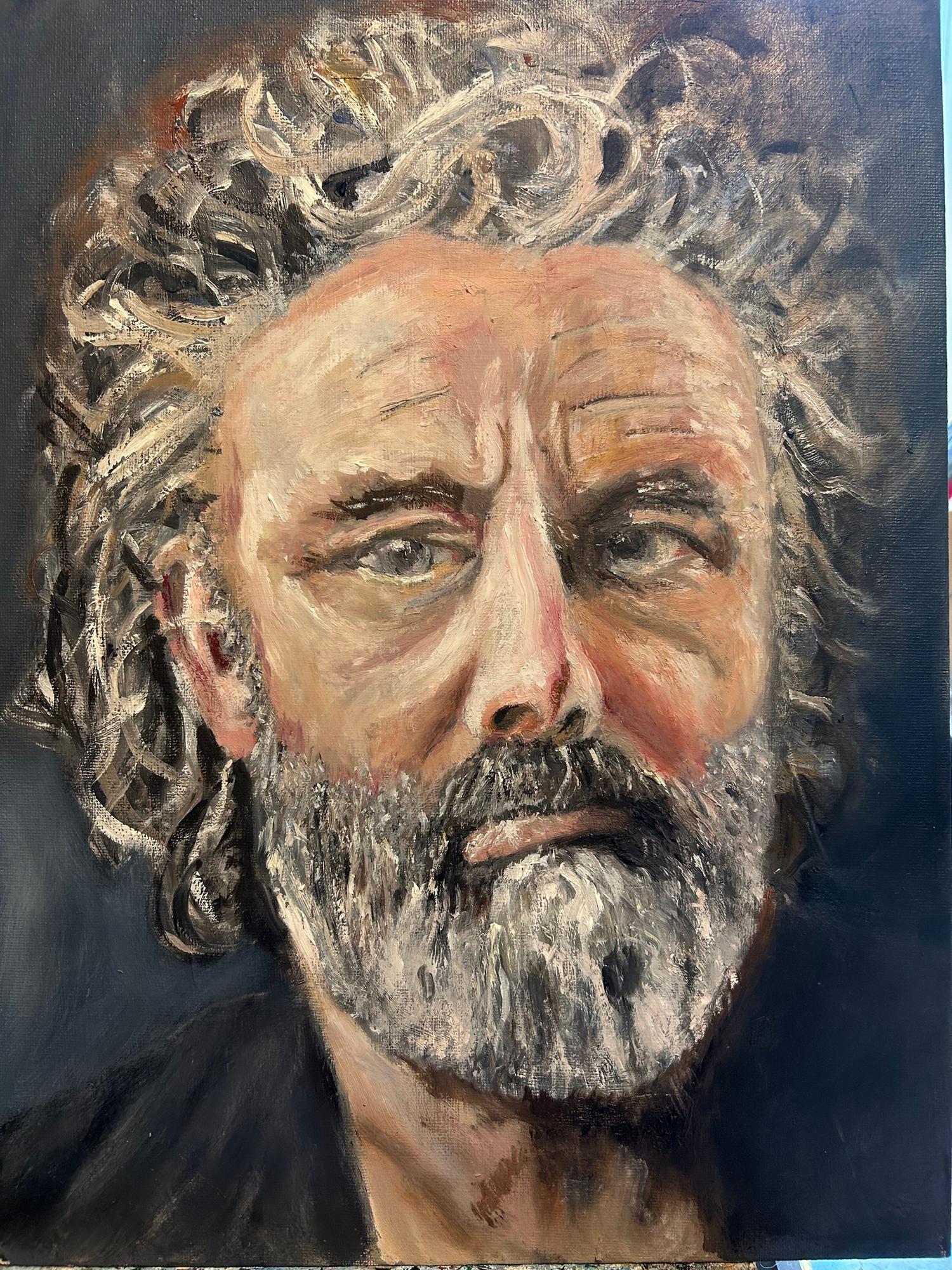 Local artist auctions a portrait of Michael Sheen for charity
