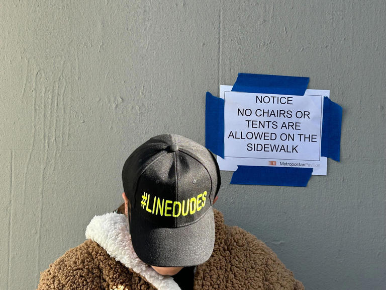 I checked out The Row's sample sale line. People camped overnight for ...