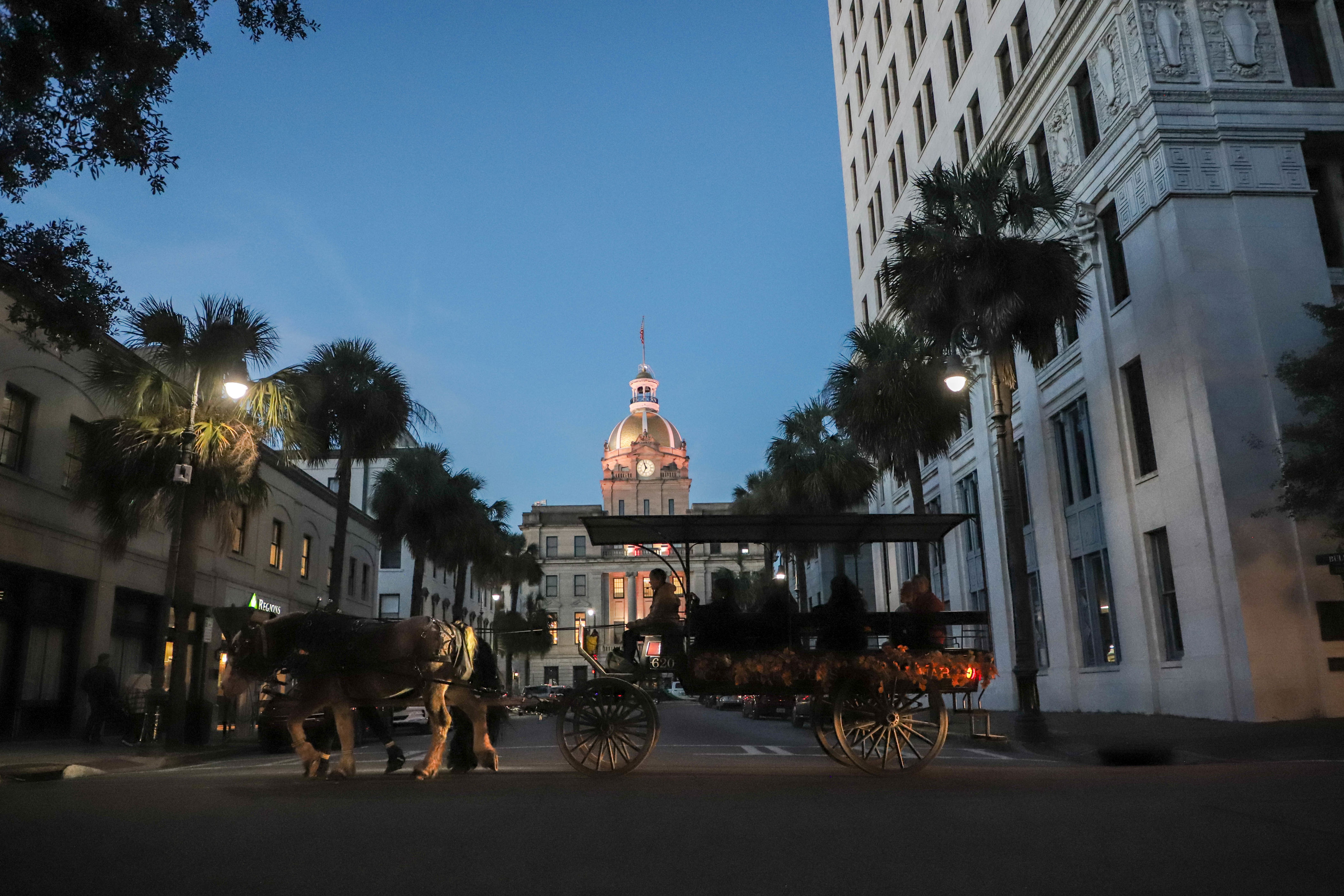 Savannah's gold dome glows Paint the Town Pink for Breast Cancer ...