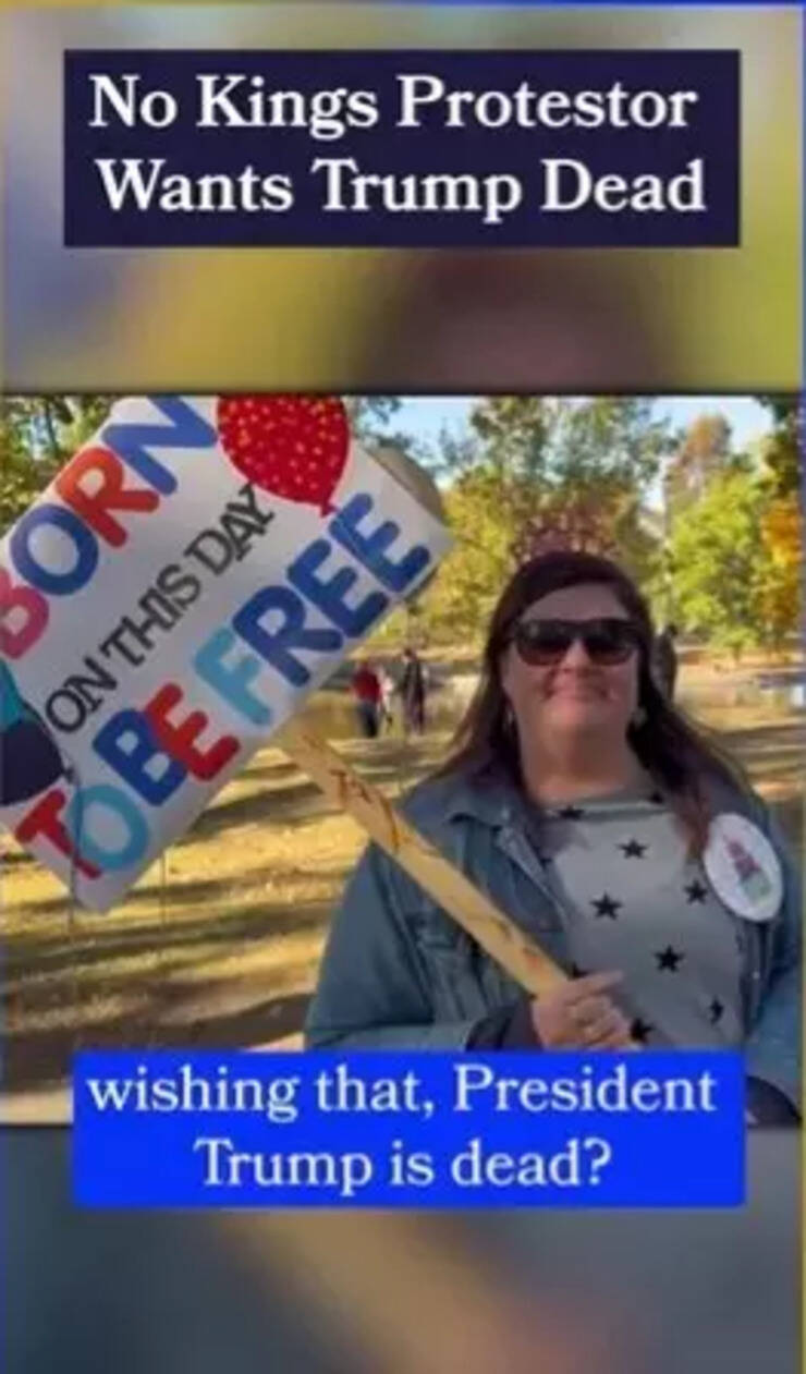 'I wish to hear that Donald Trump is dead': Protester's Birthday remark ...