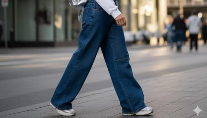 Classic Oversized Wide-Leg JeansTo Get On Myntra Diwali Sale