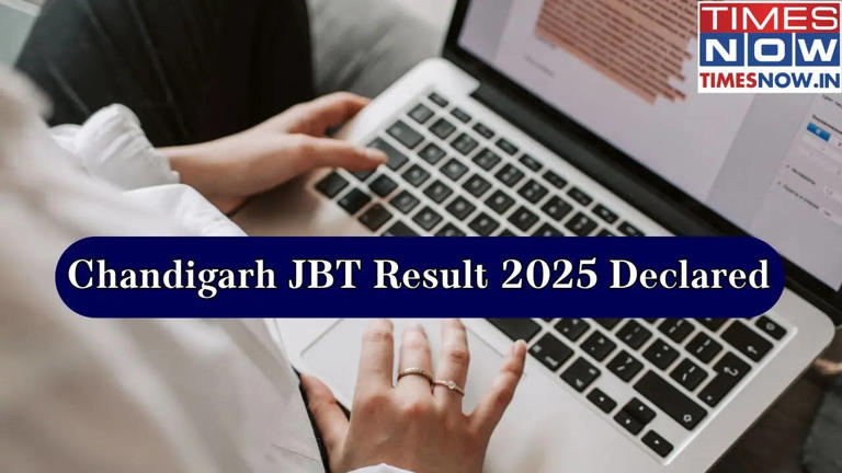 Chandigarh JBT Result 2025 Declared at ssachd.nic.in; Steps to Check