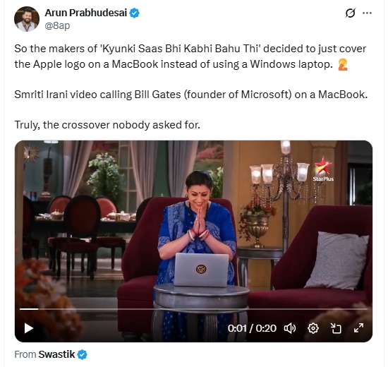 Smriti Irani's MacBook call with Microsoft's Bill Gates is the ultimate ...