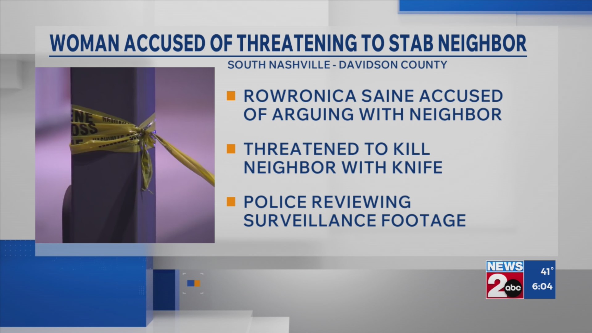 Woman accused of trying to stab neighbor