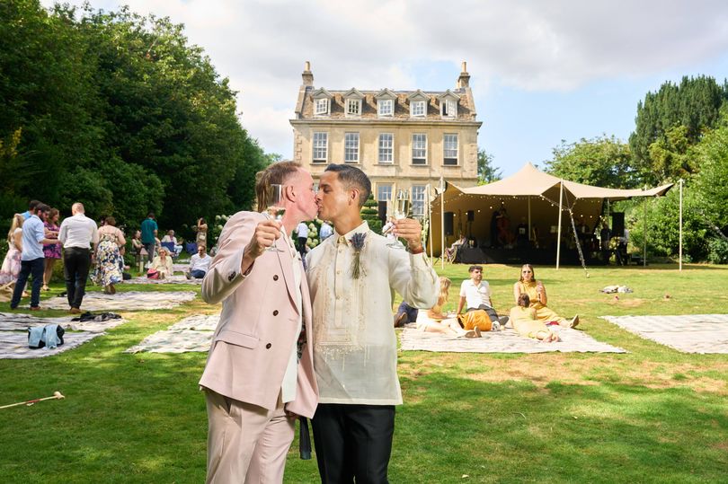 Inside wedding of couple who won £4m Omaze mansion