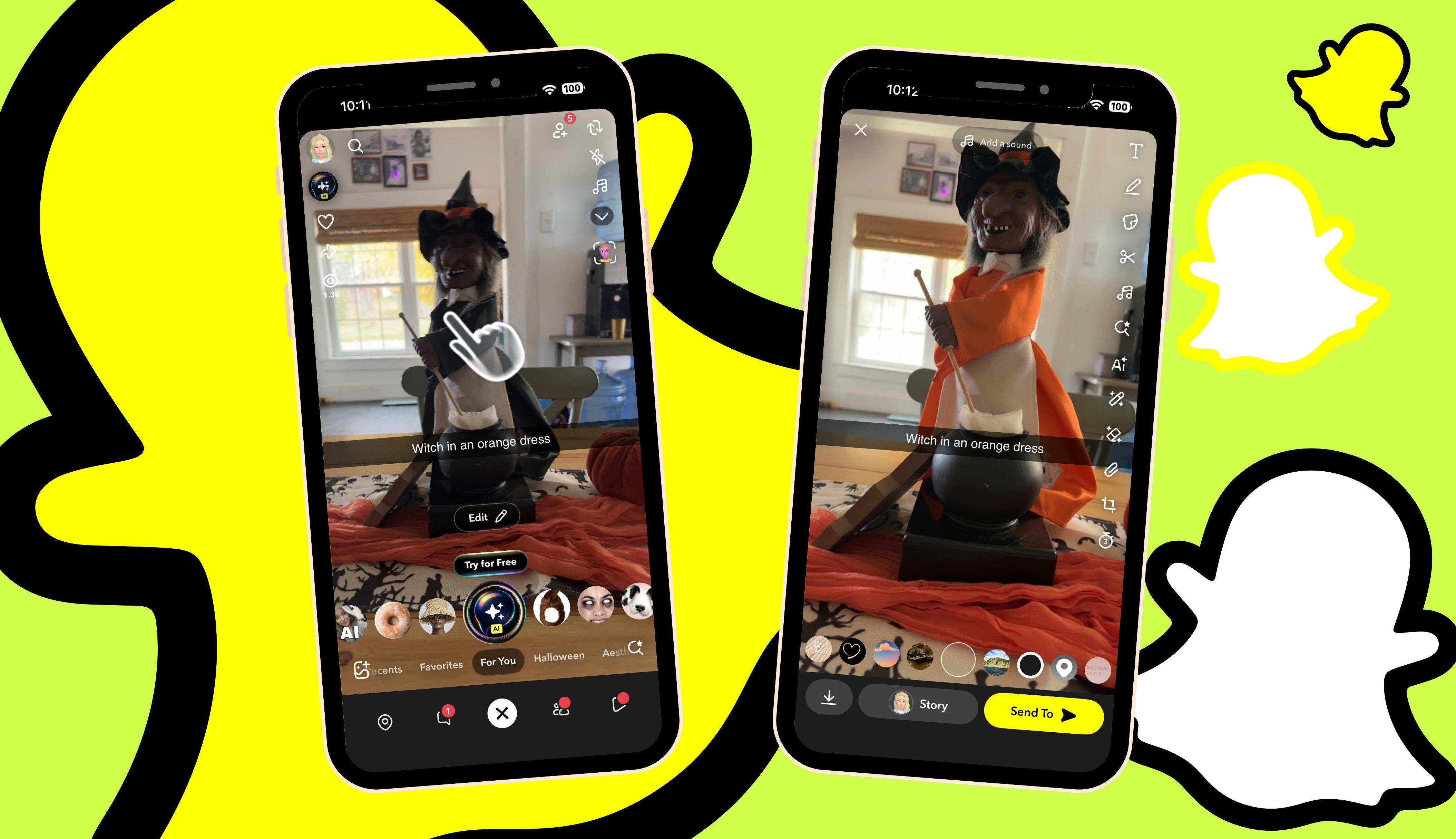 I tried Snapchat's new AI image lens, and the results were surprisingly ...