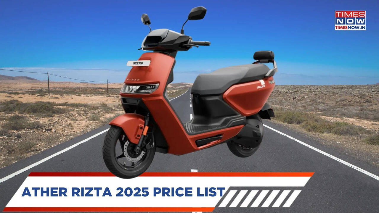 Ather Rizta 2025 Price List - Check Range, Variants And Colours