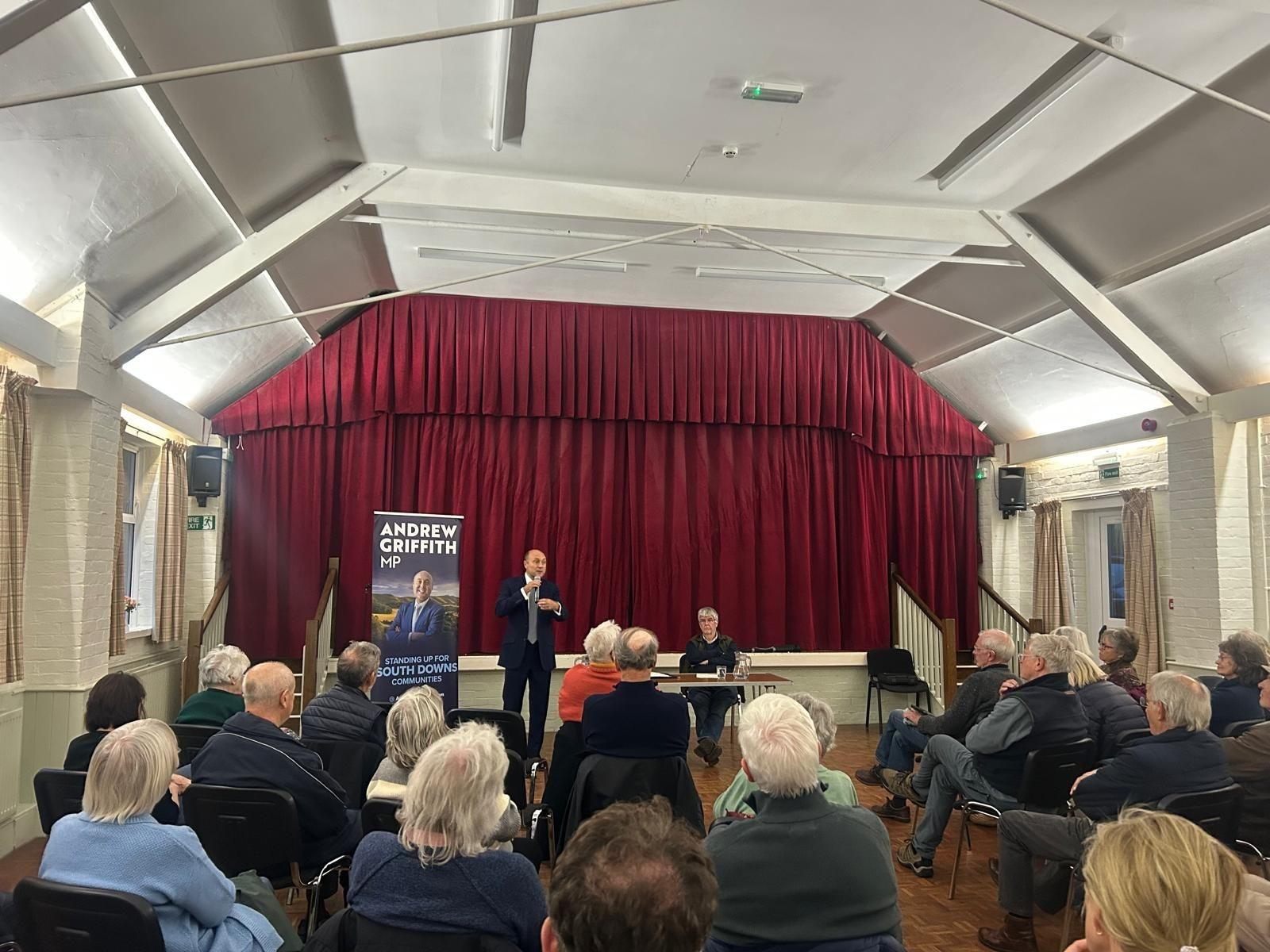 Andrew Griffith MP speaks to Rogate and Trotton residents at ‘Meet Your ...