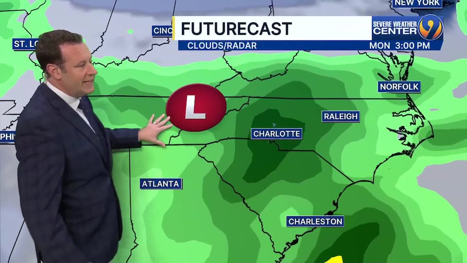 Friday morning's forecast with Meteorologist Keith Monday