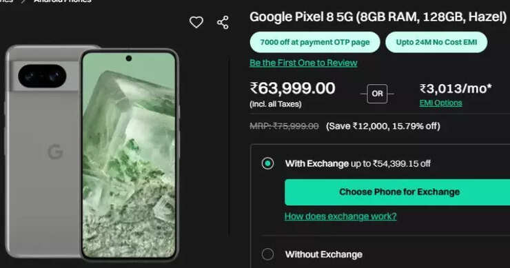 Google Pixel 8 price drop alert: Get 8GB RAM and 128GB internal storage ...