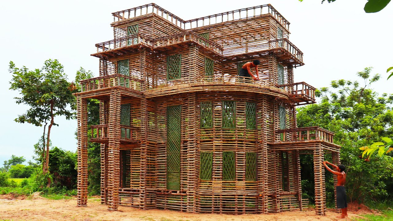 Building a creative five story mud villa designed in the heart of the ...