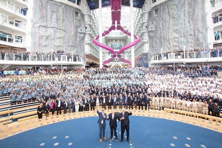 Royal Caribbean's seventh Oasis-class ship is underway, with a 2028 ...