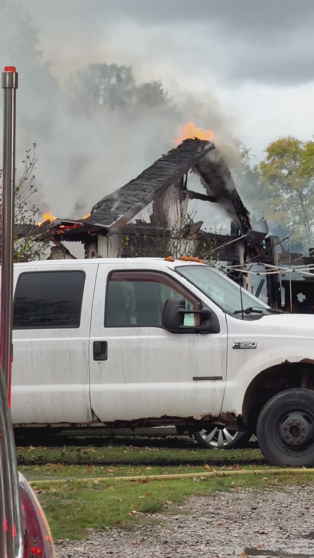 Crews respond to garage fire in Madison on Wood Road