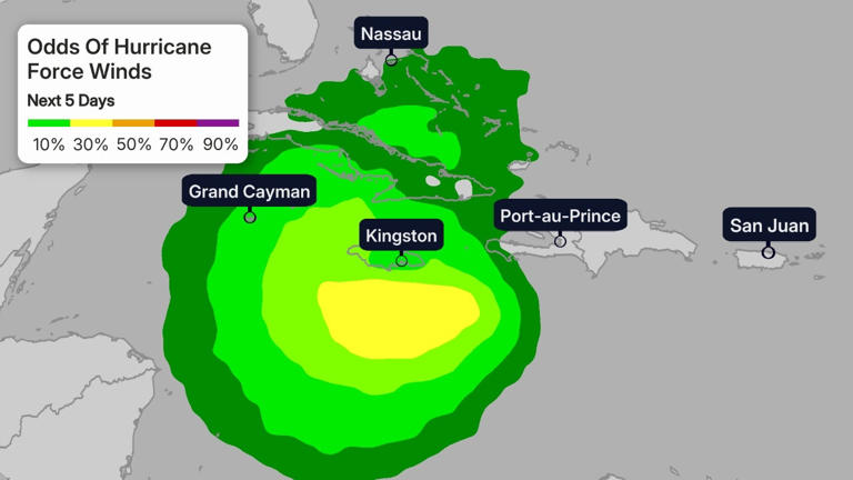 Hurricane Melissa Maps Tracker: Forecasts, Storm Tracks, Expected ...