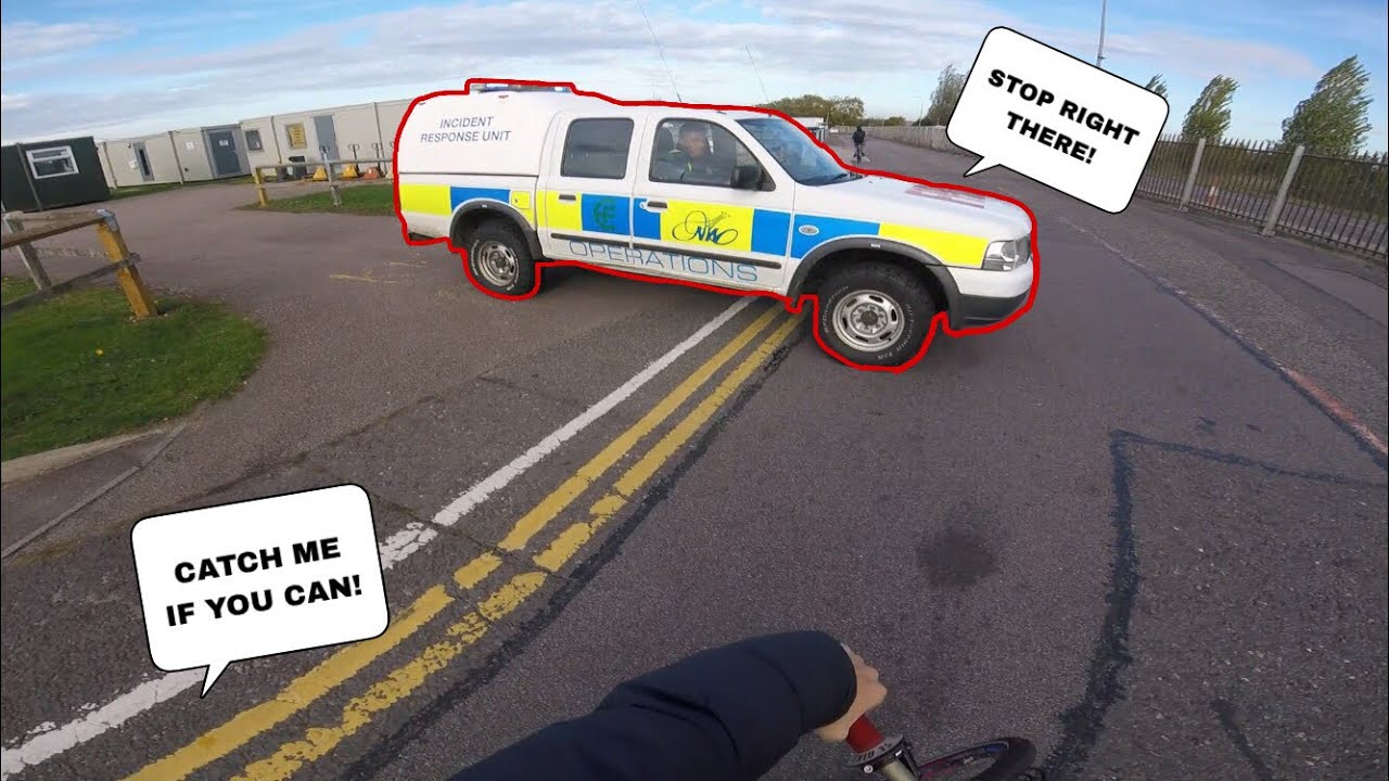 GoPro POV wheelies end with a security chase