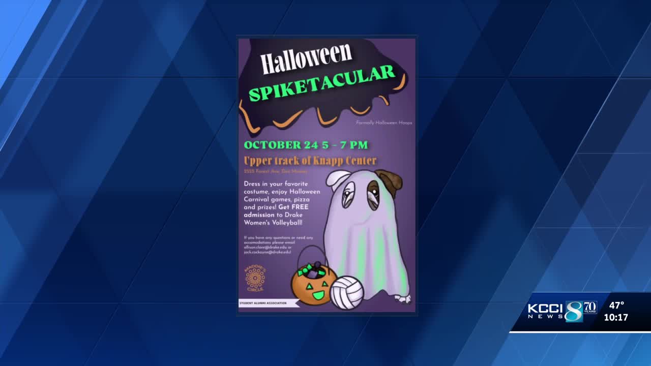 Drake University hosts Halloween Spike-tacular event