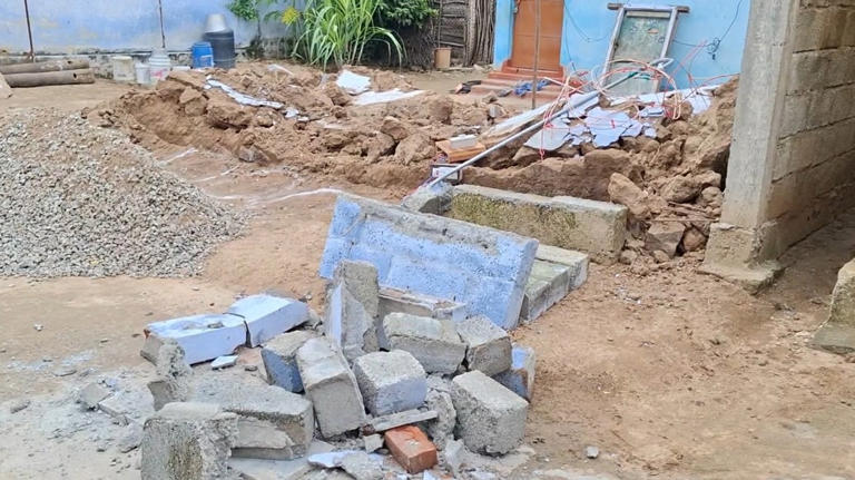 Two-year-old girl dies as house wall collapses after heavy rain in ...