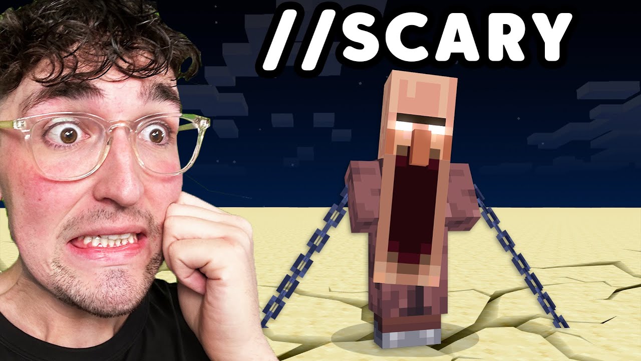 I used scare command in Minecraft build battle