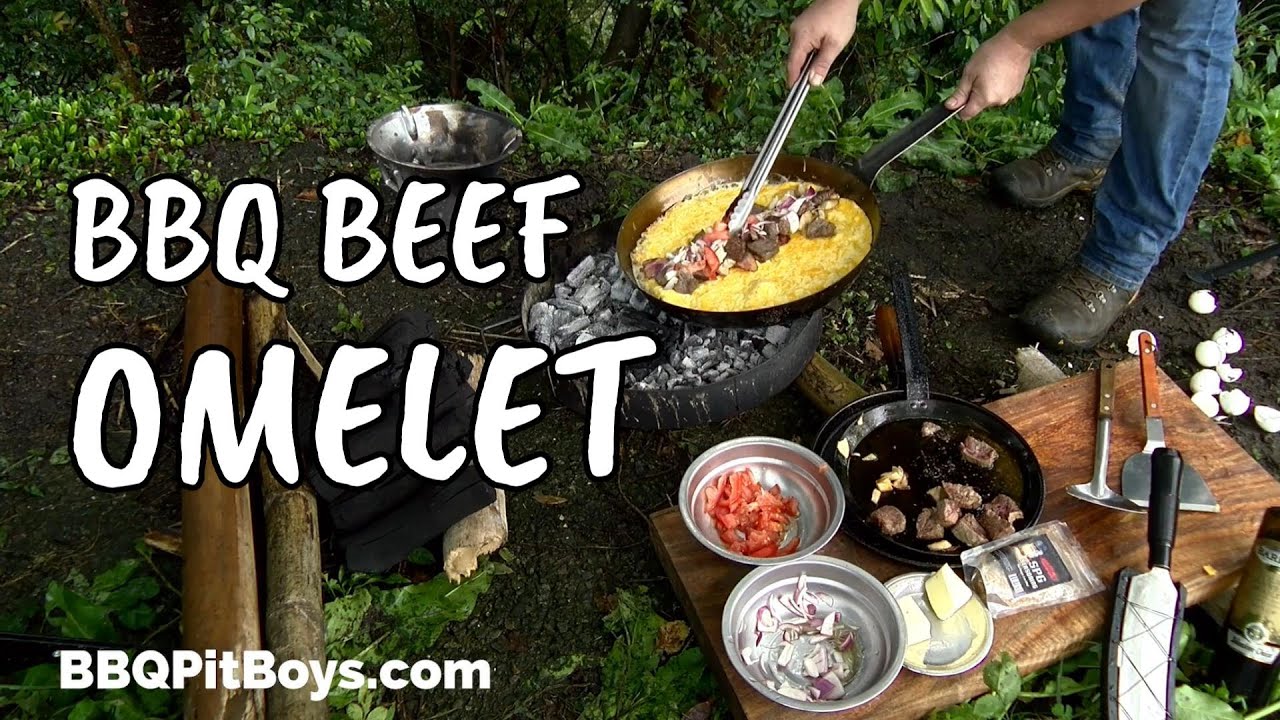 Prime beef BBQ omelet