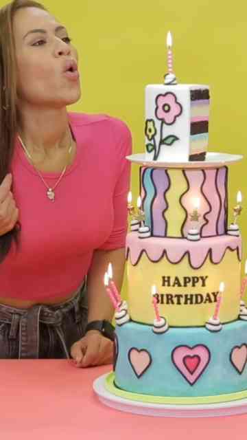 Paint by numbers cake