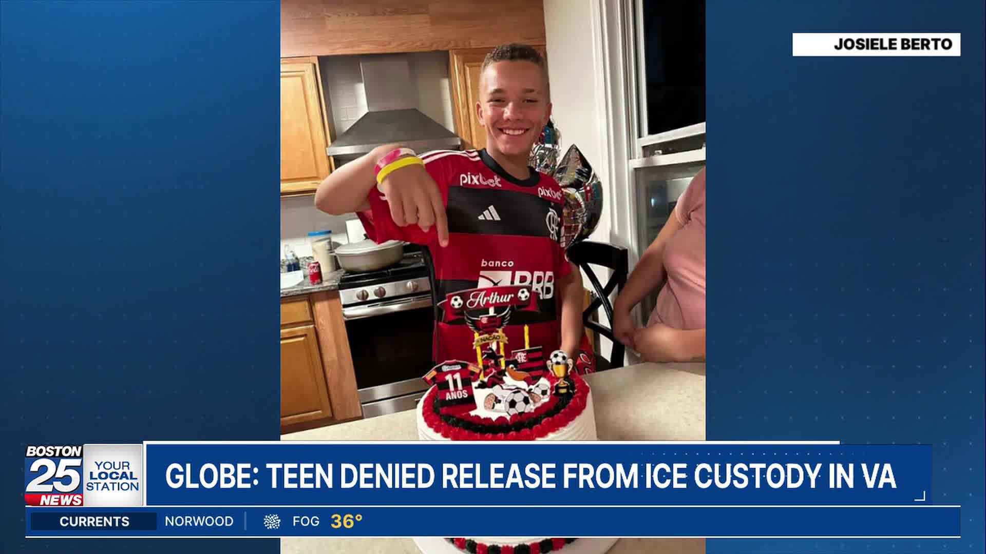 Massachusetts boy denied release from ICE custody in Virginia