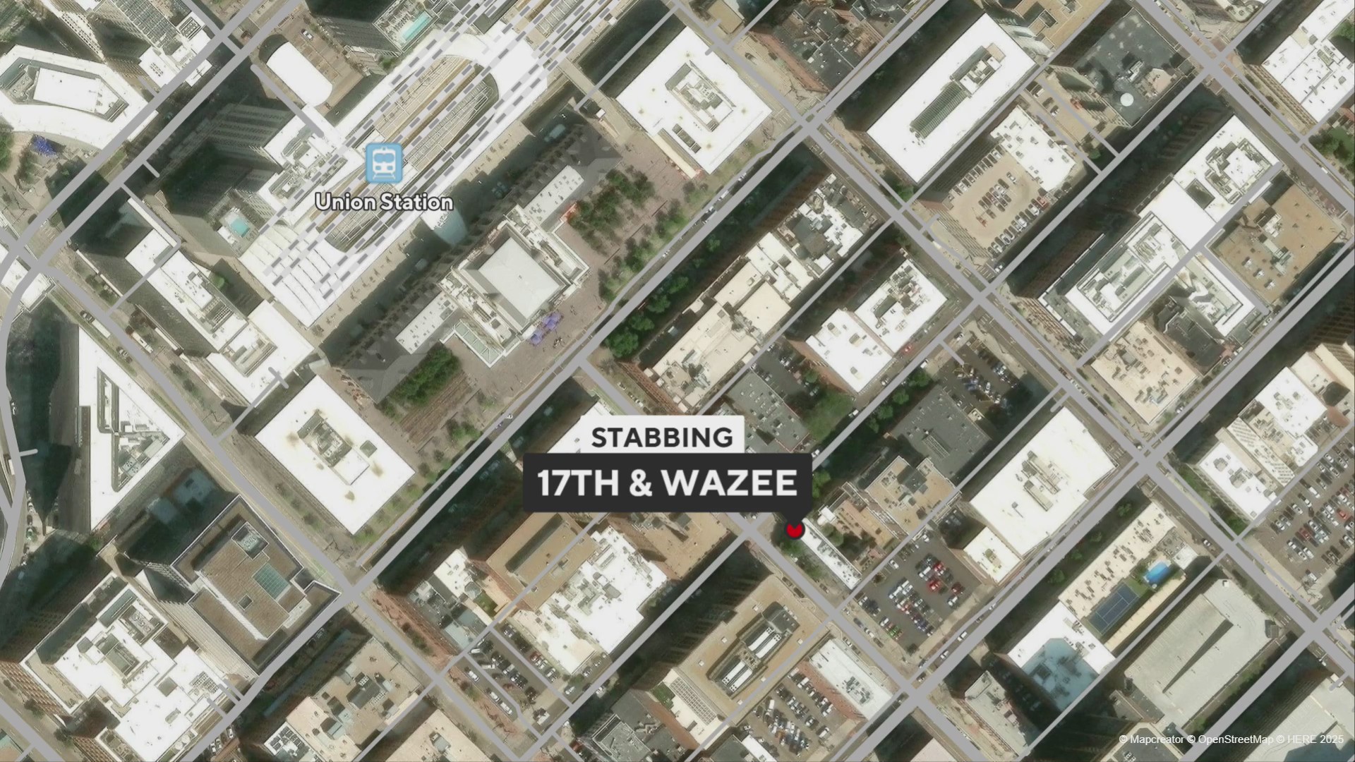Denver police search for suspect after stabbing at 17th and Wazee